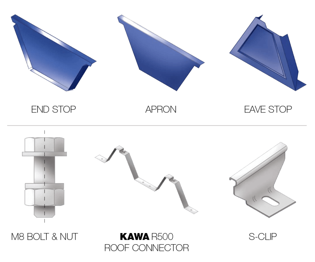 KAWA R500 Lock Seam Series:Trapezoidal Roof with Concealed Fixing ...